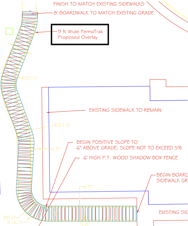 Does a Concrete Boardwalk Cost More with a Curved Alignment?
