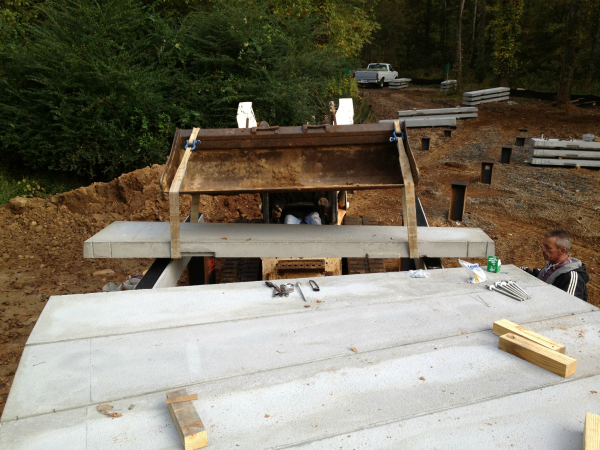 Boardwalk Construction: Installing Concrete Boardwalk Treads by Hand