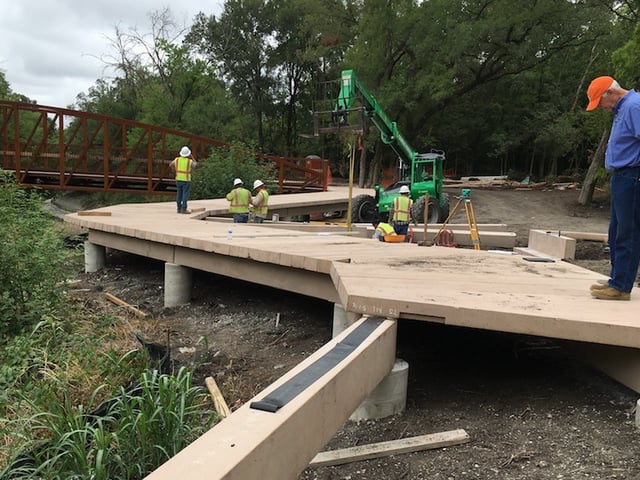 Boardwalk Construction at Allen Water Station - Allen, TX