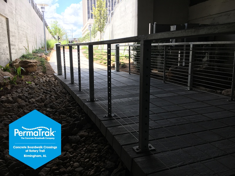 PermaTrak Footbridge Crossings Built at Rotary Trail - Birmingham, AL