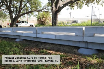 Railings & Curbs for Concrete Boardwalk Systems | PermaTrak