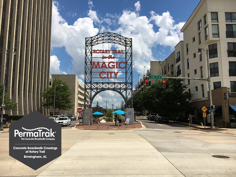 PermaTrak Footbridge Crossings Built at Rotary Trail - Birmingham, AL