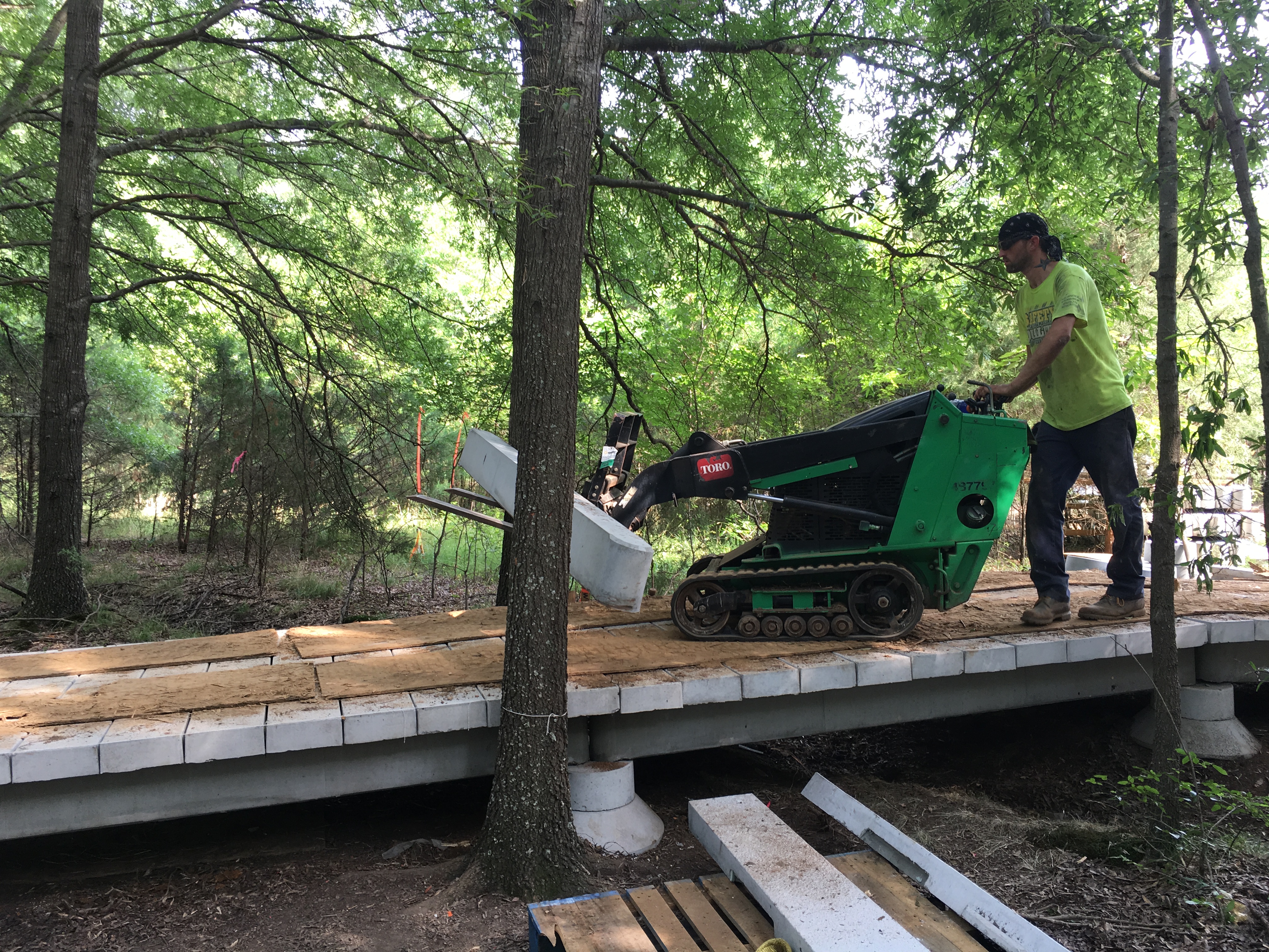 Top Down Boardwalk Construction | Flat Branch Preserve: Charlotte, NC