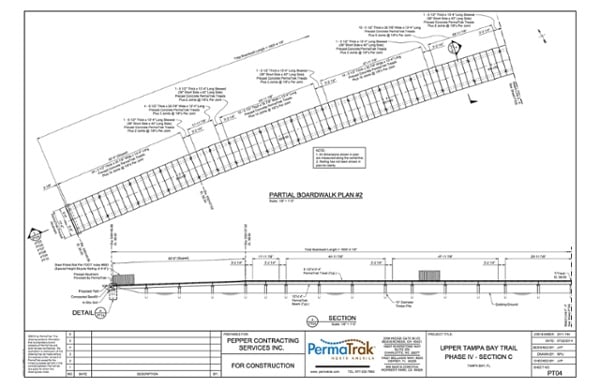 Can PermaTrak's Concrete Boardwalk System Be Used on a DOT Project?